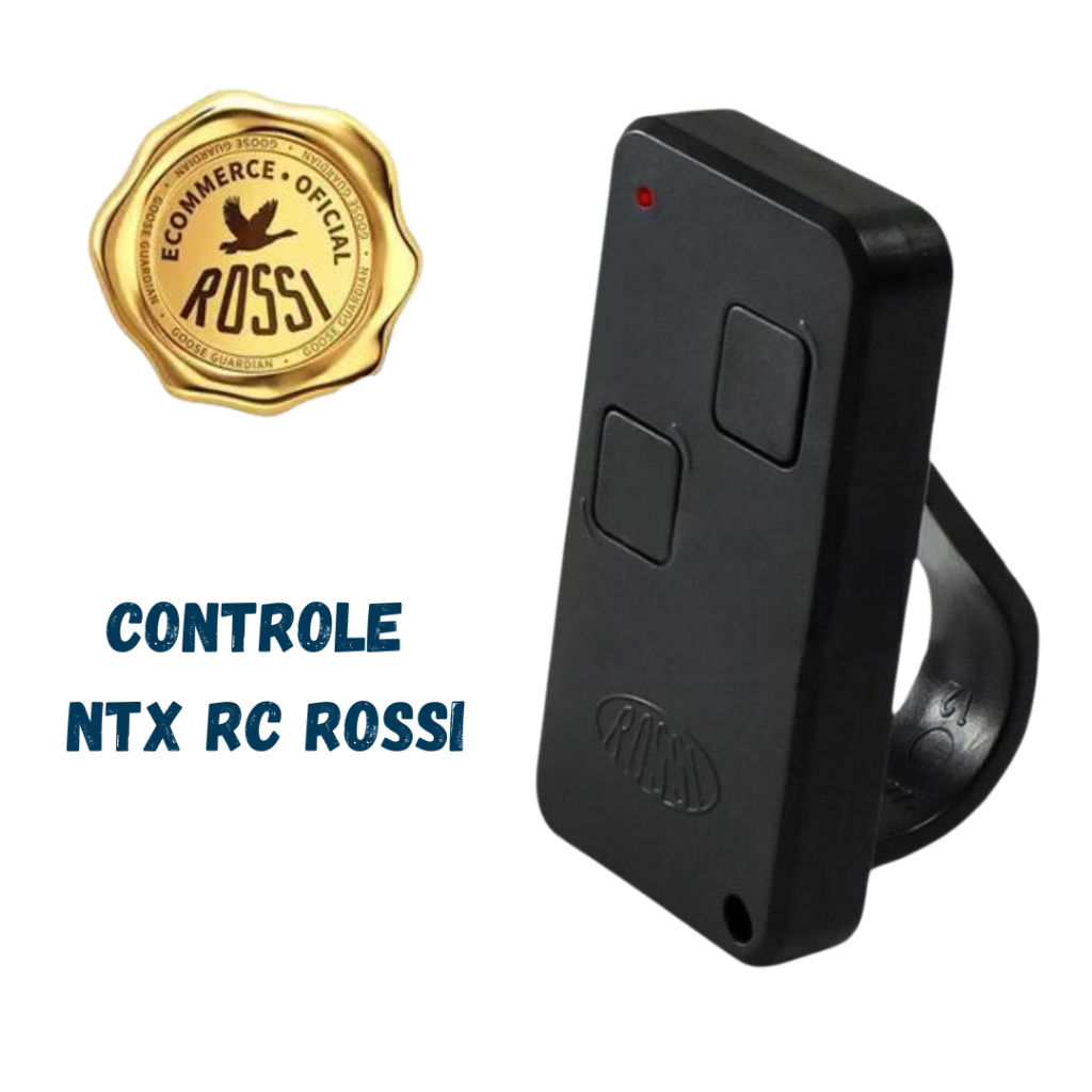 Controle Remoto Rossi NTX RC 433mhz Motor de Portão | Shopee Brasil
