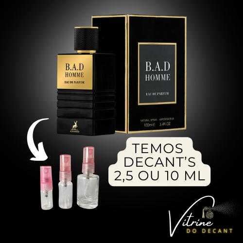 Perfume BAD Homme Eau de Parfum Maison Alhambra (Decante 5ml) | Shopee ...