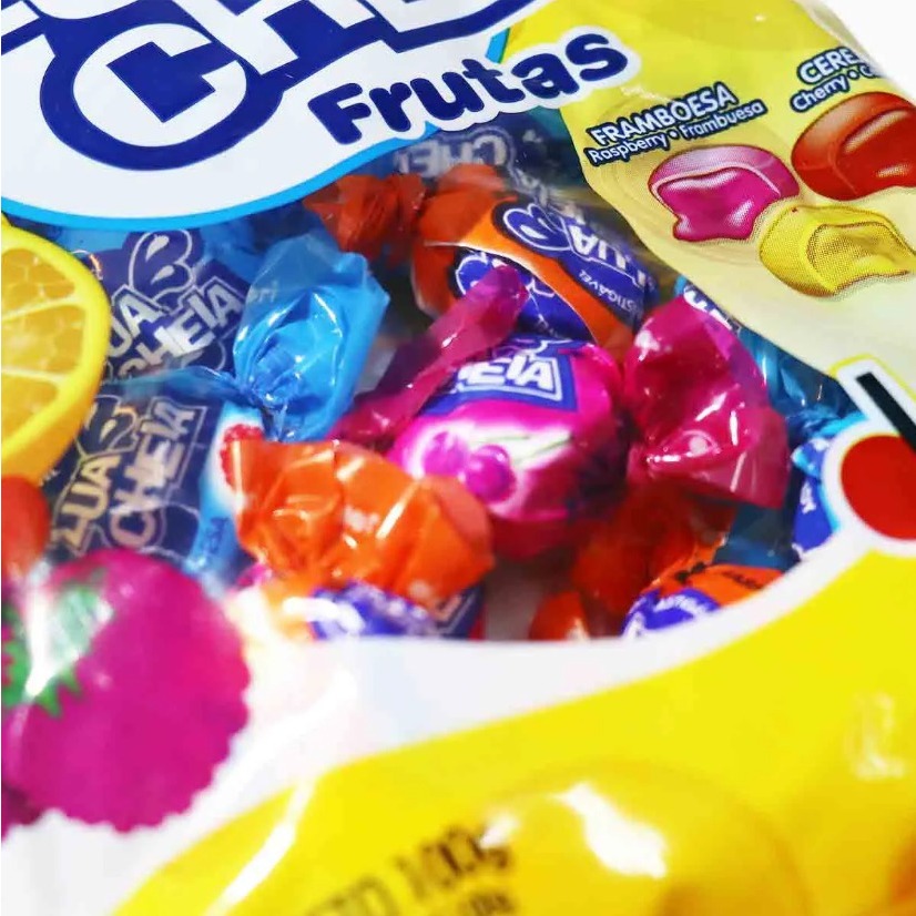 Bala Mastigável Recheada Lua Cheia Frutas 400g - Dori | Shopee Brasil