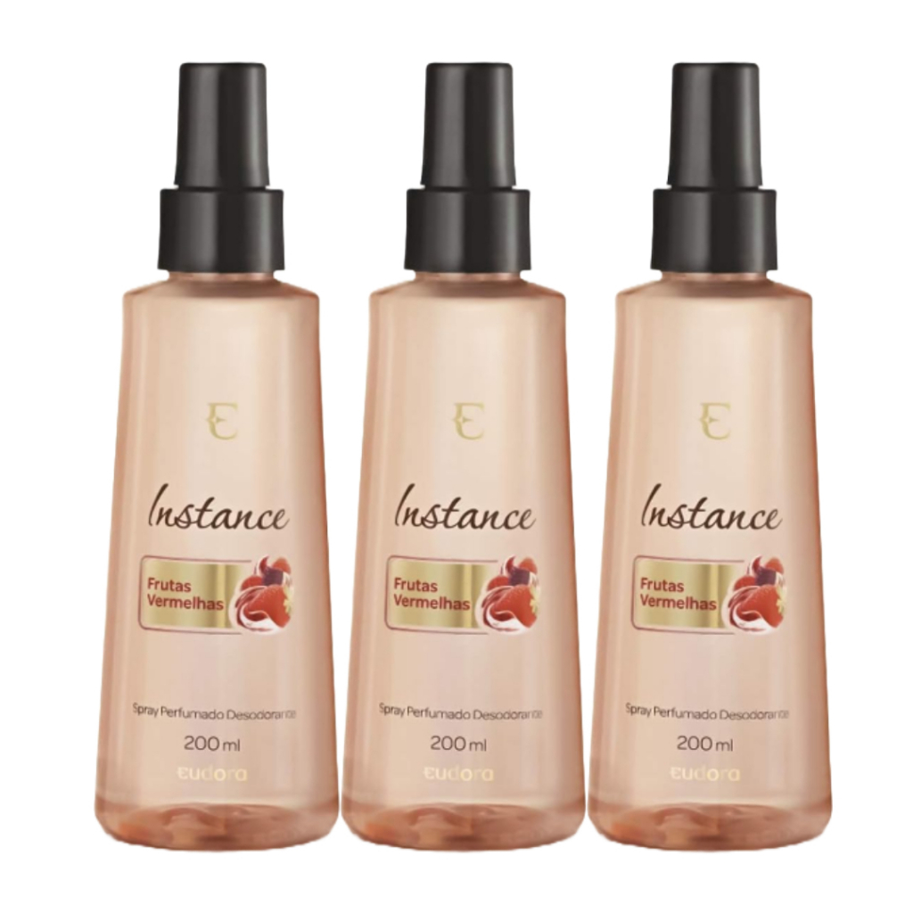 Body Splash Eudora Instance Frutas Vermelhas 200ml | Shopee Brasil