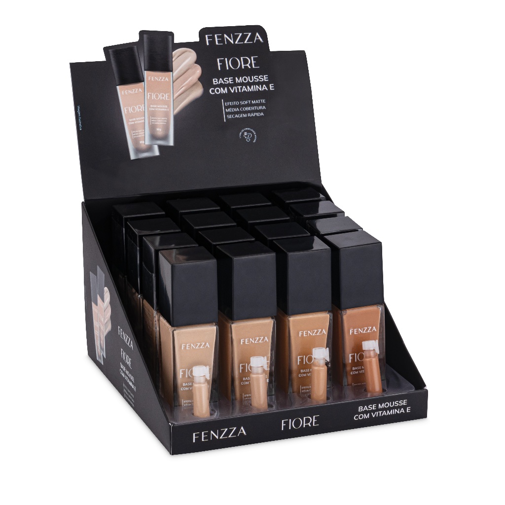 Base mousse com vitamina E linha Fiore FENZZA MAKEUP | Shopee Brasil
