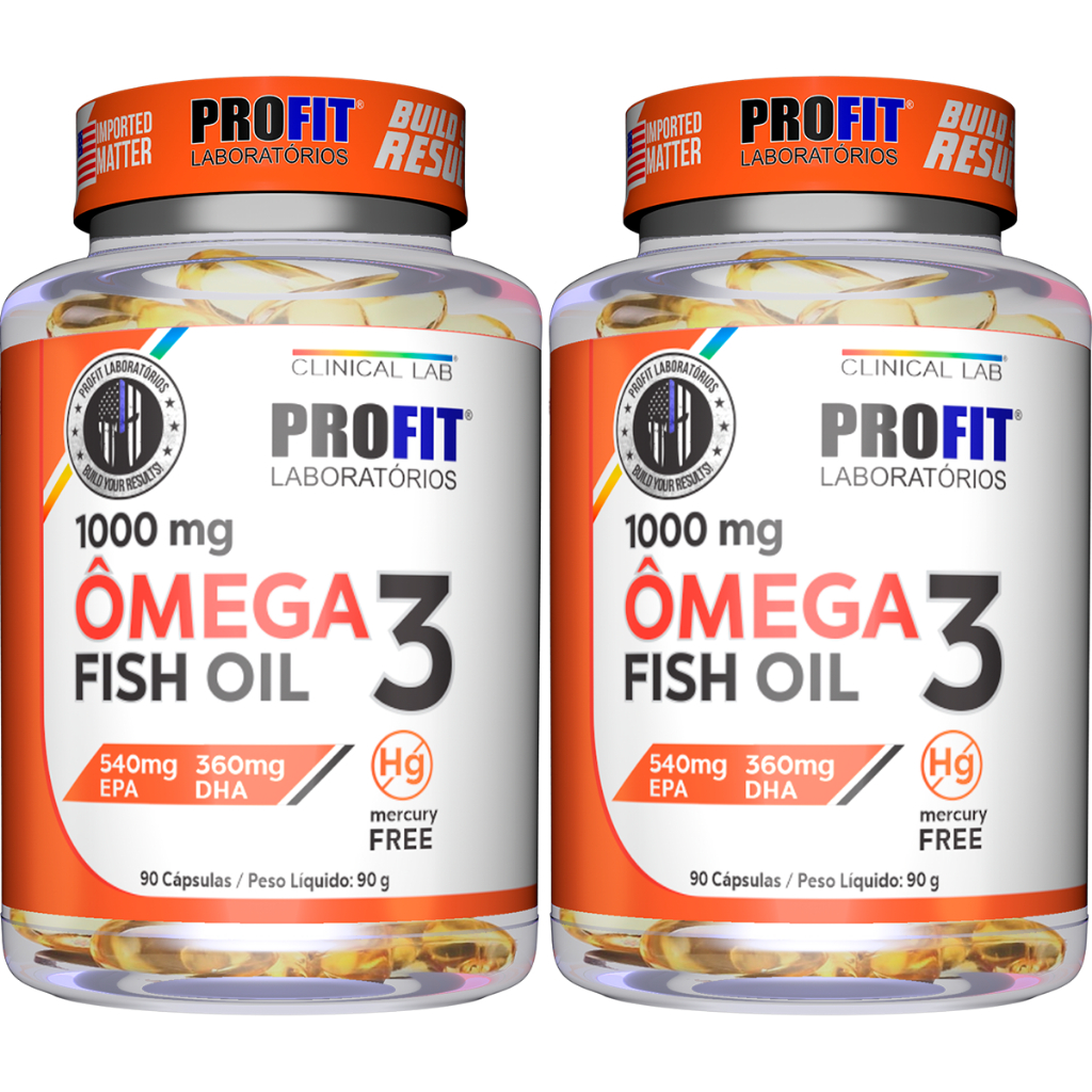 2x Ômega 3 - Pote 90 Cápsulas - Profit Laboratórios | Shopee Brasil