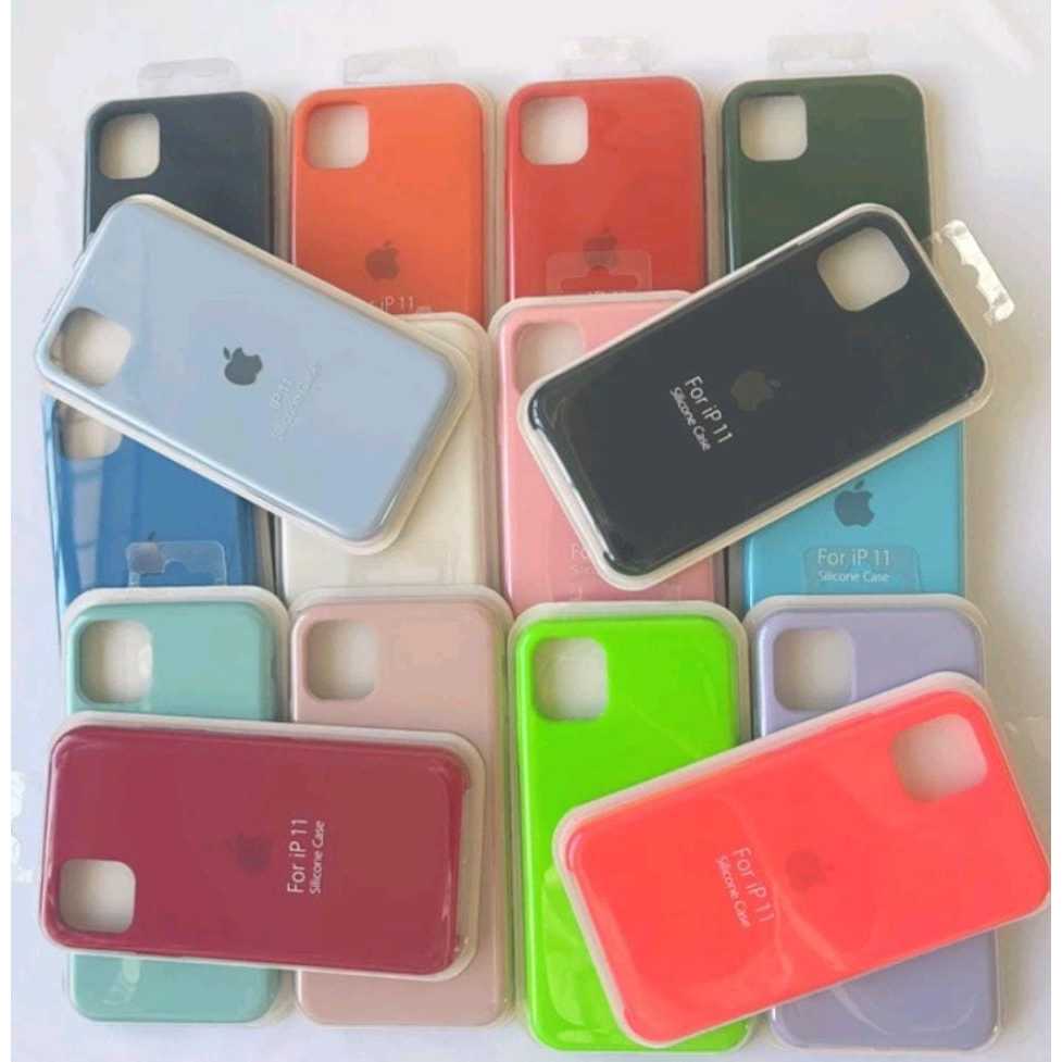 capa case iphone 11 normal silicone aveludada | Shopee Brasil