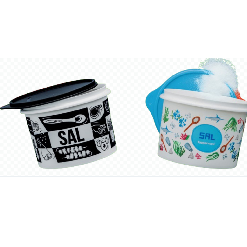 Pote de Sal 1,3 kg Tupper Caixa Porta Mantimento Deposito de Plastico ...