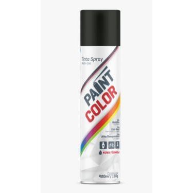 TINTA SPRAY PAINT COLOR PRETO FOSCO ALTA TEMPERATURA 400ML | Shopee Brasil