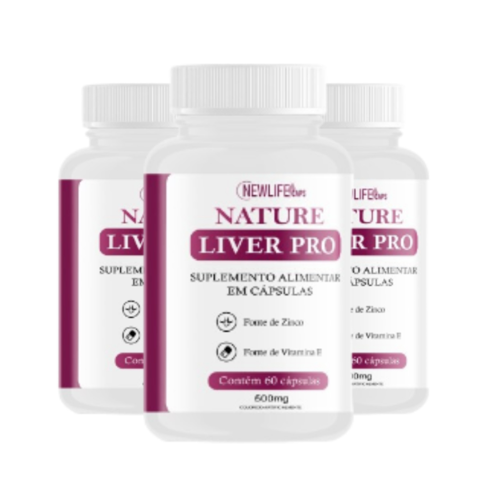 Kit com 3 Nature Liver Pro 60 Cápsulas - Newlife caps - Promoção ...