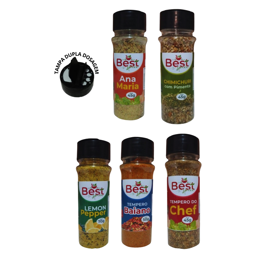 Kit temperos gourmet - temperos no pote | Shopee Brasil
