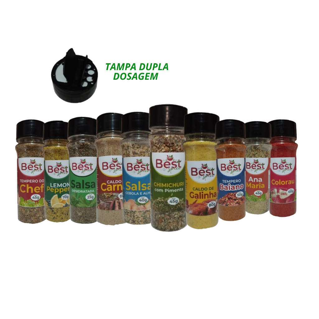 Kit temperos gourmet - temperos no pote | Shopee Brasil