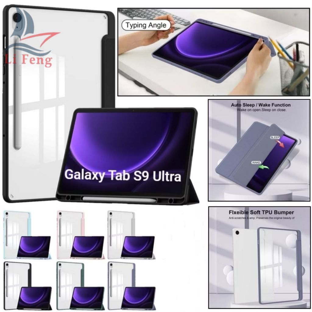 Capa Case Acrílico Para Samsung Galaxy Tab S8/S9/10 Ultra 14,6" Com ...