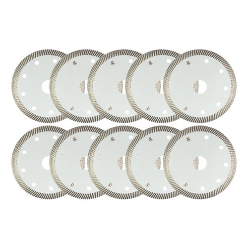 Kit 10x Disco Corte Diamantado Porcelanato Extra Fino 110mm Kit Discos Ultra Finos Para ...