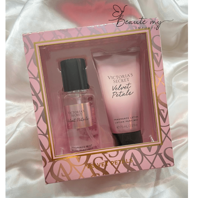 Victoria’s Secret Kit Creme e Body Splash Mini Velvet Petals | Shopee ...