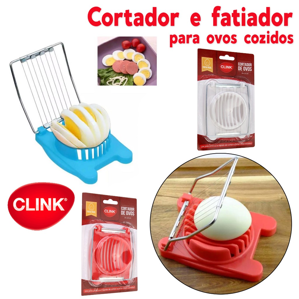 Cortador e Fatiador para Ovos Cozido em plástico Ref. CK4444 Clink ...