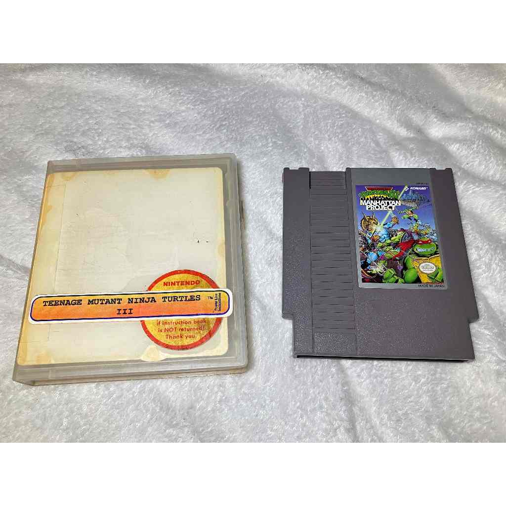 Jogo para console Nintendo Nes TMNT III Turtles 3 The Manhattan Project ...