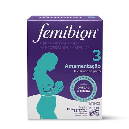 Femibion 3 Multivitamínico para Amamentação com 28 comprimidos e 28 ...
