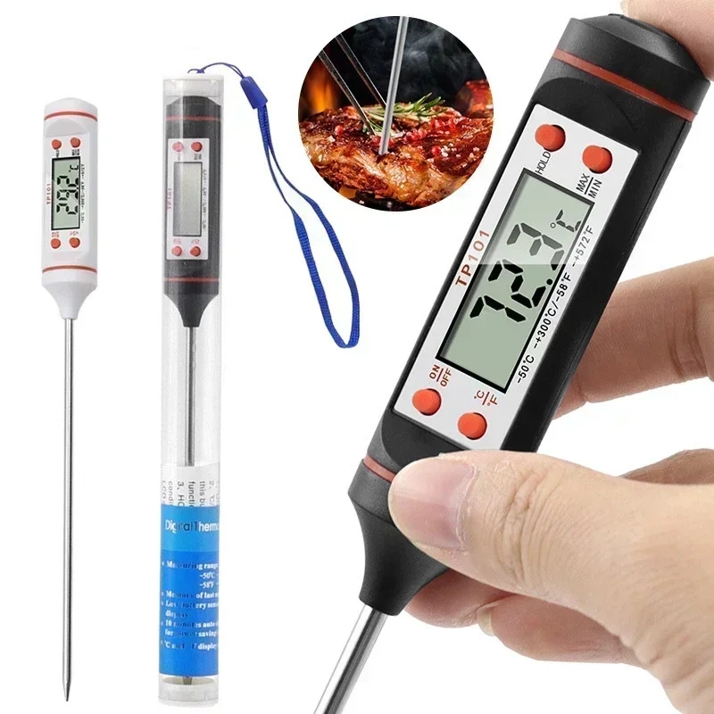 Termômetro Culinário Digital Cozinha Espeto Temperatura Medidor Bateria ...