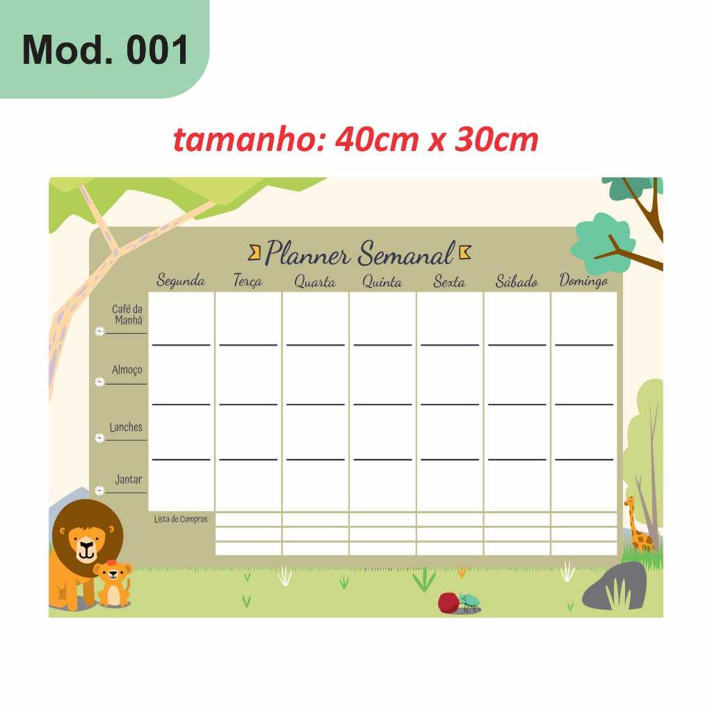 Planner Semanal Infantil Para Imprimir Planner Ursinhos Carinhosos