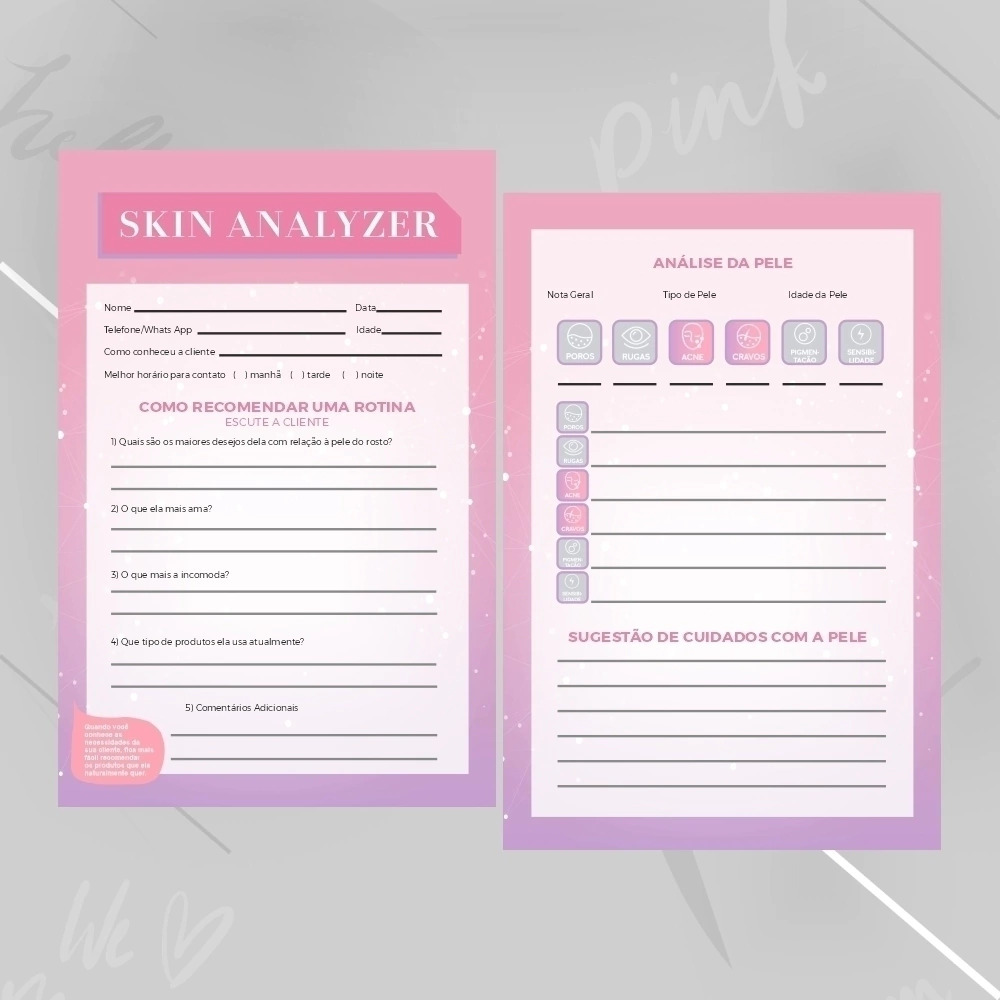 Ficha Técnica Skin Analyzer Mary Kay | Shopee Brasil