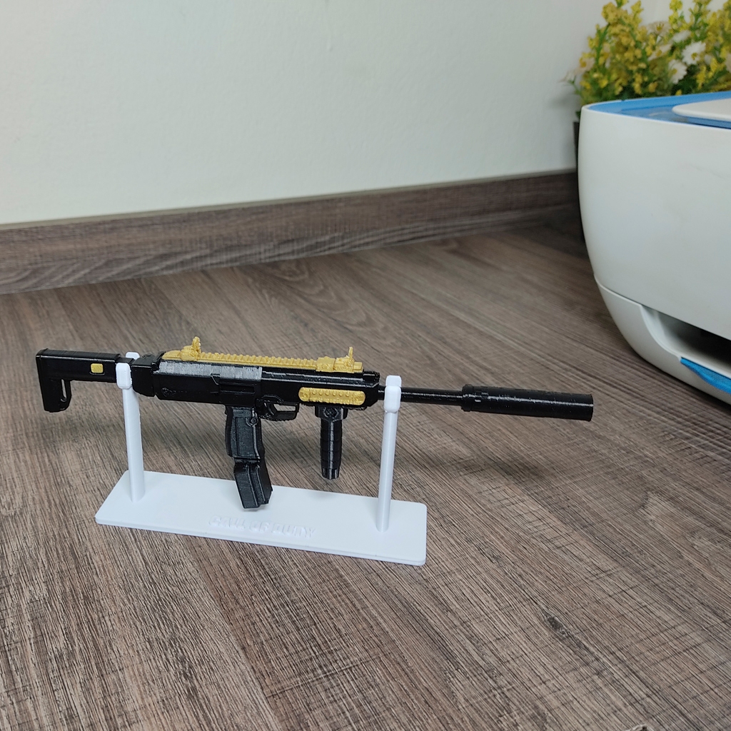 Decoração Gamer Call Of Duty Warzone MP7 Enfeite Coleção miniaturas ...