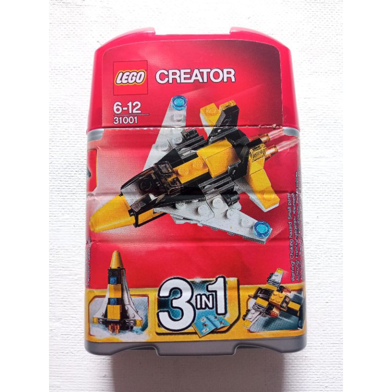 Lego 31001 Creator 3 em 1 - Jato Foguete e Avião - 62 peças | Shopee Brasil