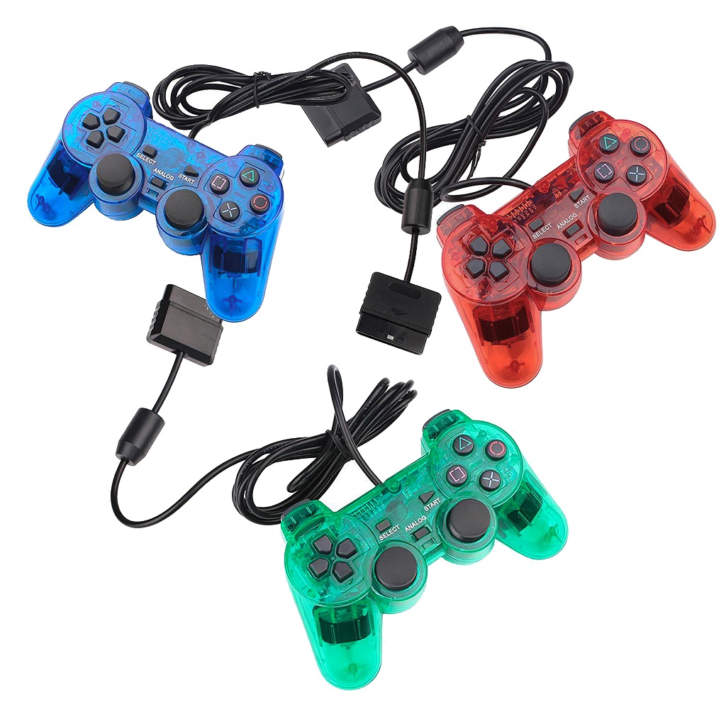 Controle PS2 Doubleshock 2 c/Fio Analógico A052 | Shopee Brasil