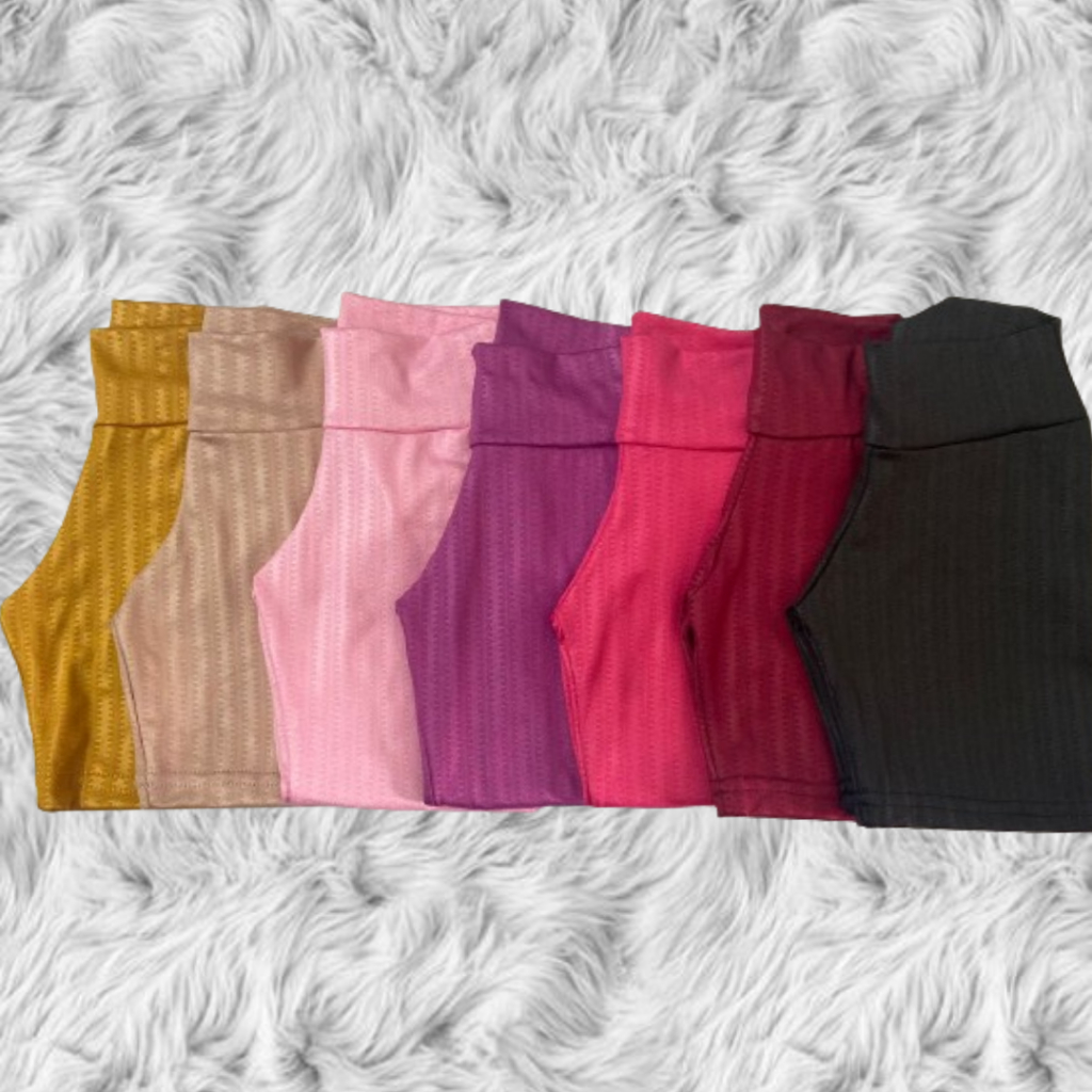 Kit Com 5 Shorts Bermuda Suplex Zig Zag Cintilante Moda Infantil | Shopee Brasil