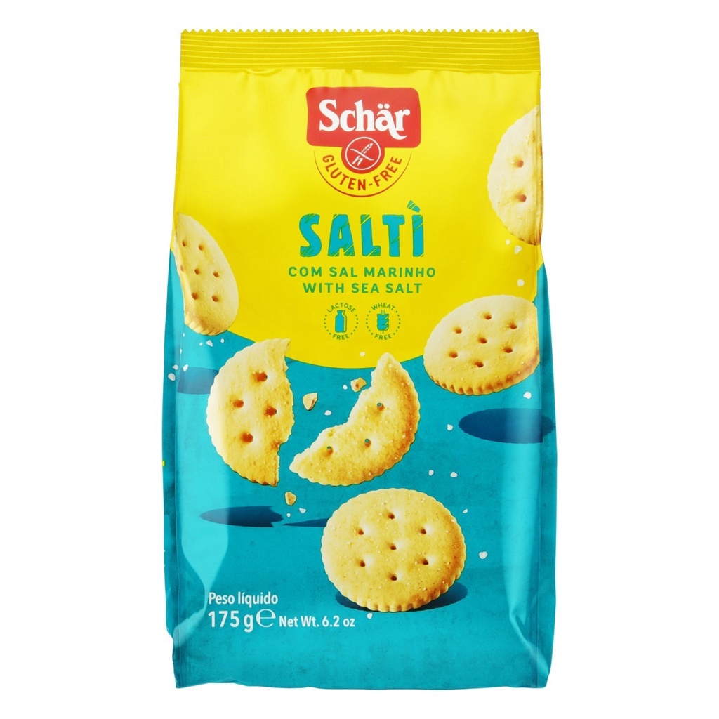 Biscoito Salti Crocante sem Glúten Zero Lactose SCHAR 175g | Shopee Brasil