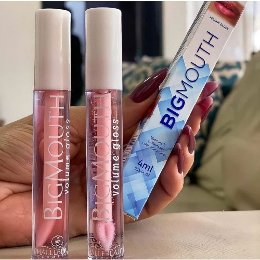 Gloss Labial Volume BigMouth Rosa PhálleBeauty PH007 | Shopee Brasil