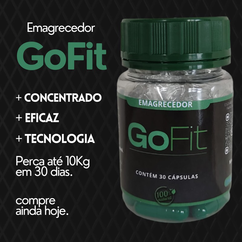 Suplemento Emagrecedor GoFit Nível 1, auxilia na reeducação alimentar e ...