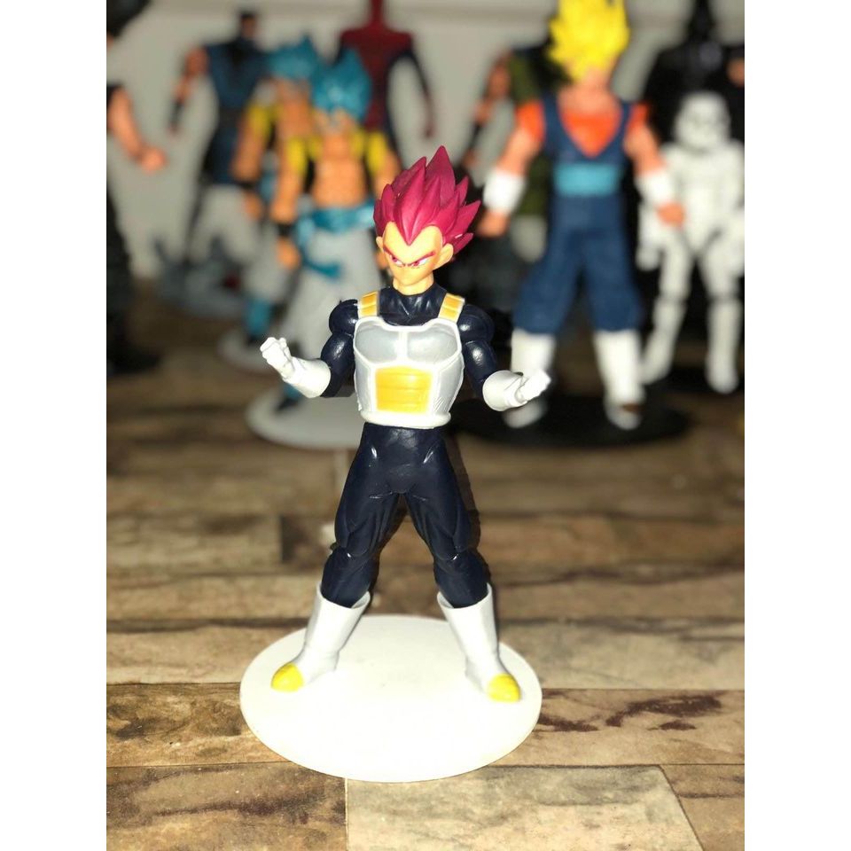 Vegeta Cabelo Rosa Dragon Ball Z boneco resina | Shopee Brasil