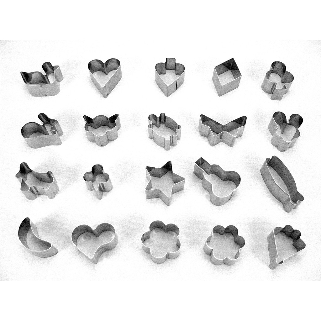 Jogo Cortador Petit Four (inox) Pct Com 20 Pç Inox | Shopee Brasil