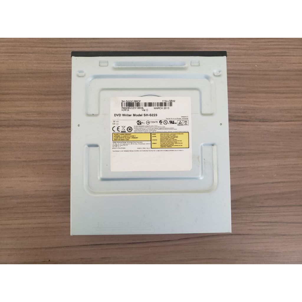 Drive Leitor Gravador de CD/DVD Samsung SH-S223 Sata | Shopee Brasil