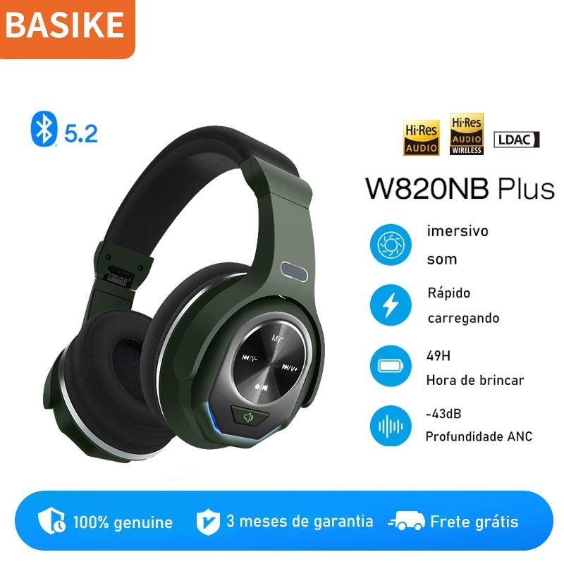 Basike Fone de ouvido Bluetooth fon-6689 sem fio com função fone e ...