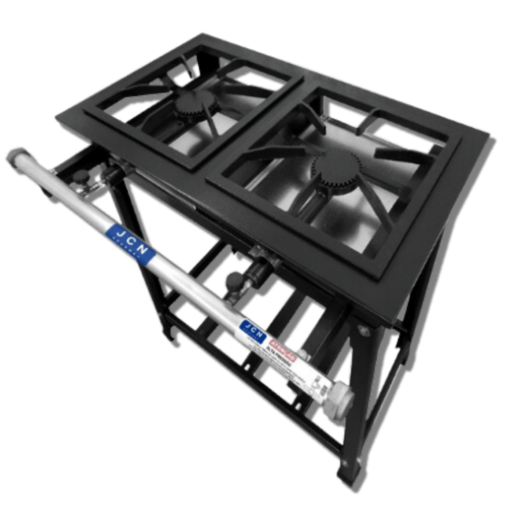 Fogão Standard Alta Pressão Industrial 2 Bocas Completo JCN | Shopee Brasil