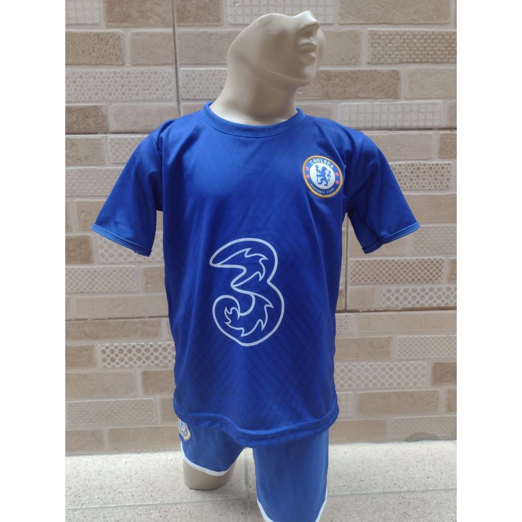 Kit Camisa estampada Chelsea Tradicional , Conjunto infantil futebol ...