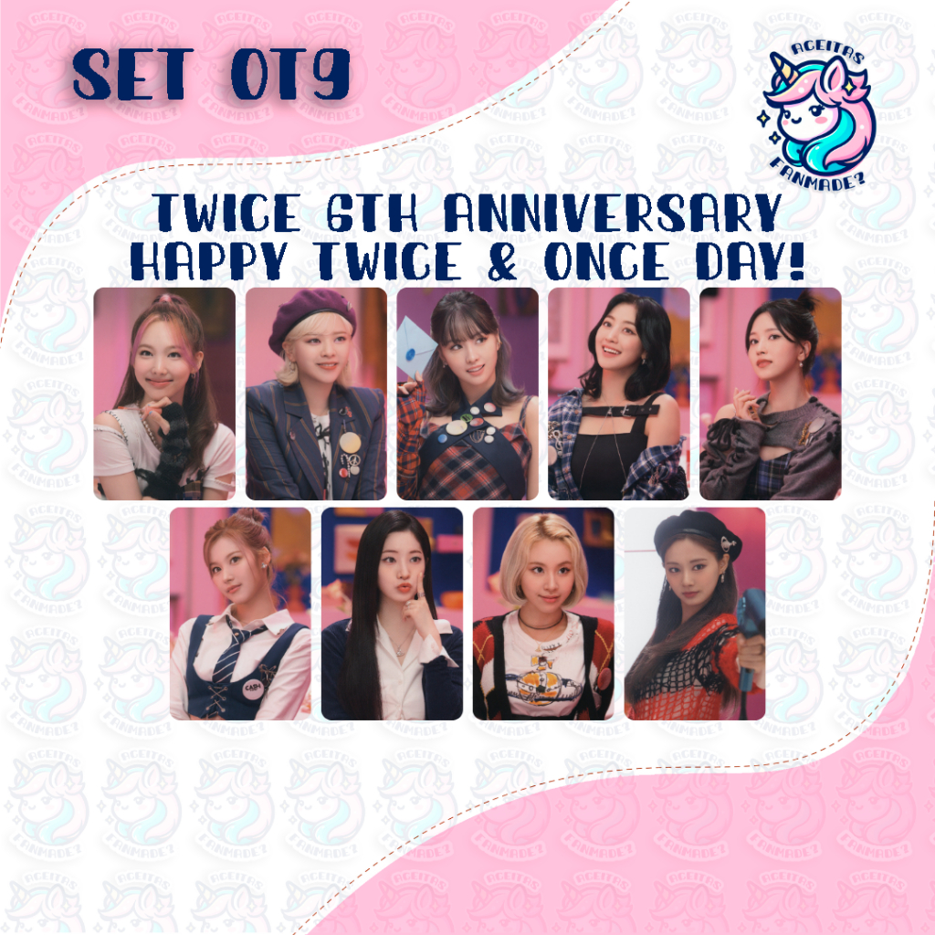 TWICE 6th Anniversary HAPPY TWICE & ONCE DAY FANMADE PHOTOCARD - Faz a Boa!