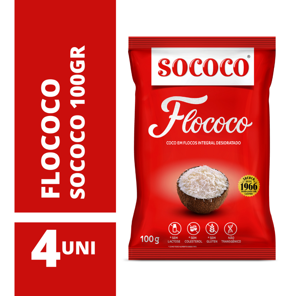 Flococo - Sococo 100gr 4 Unidades | Shopee Brasil