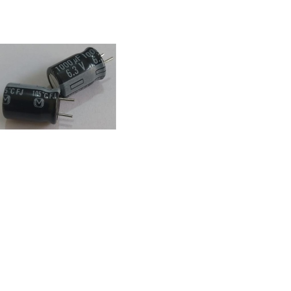50 Capacitor 1000uf 6,3v 105°c 8x11,5mm Low Esr 1000mf 6.3v | Shopee Brasil