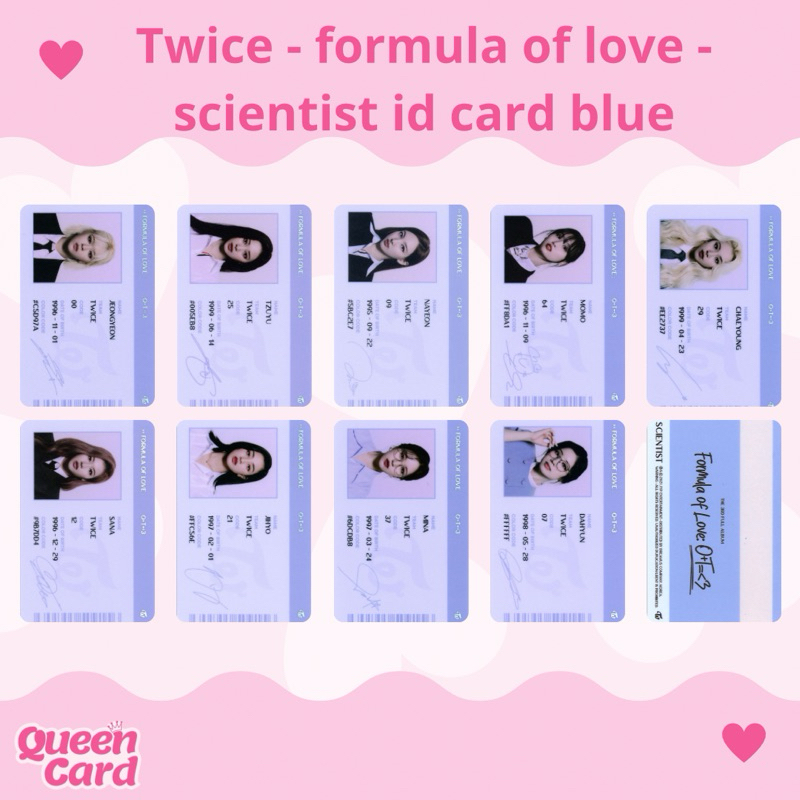 kit photocard fanmade holografico e laminado com verso - twice ...