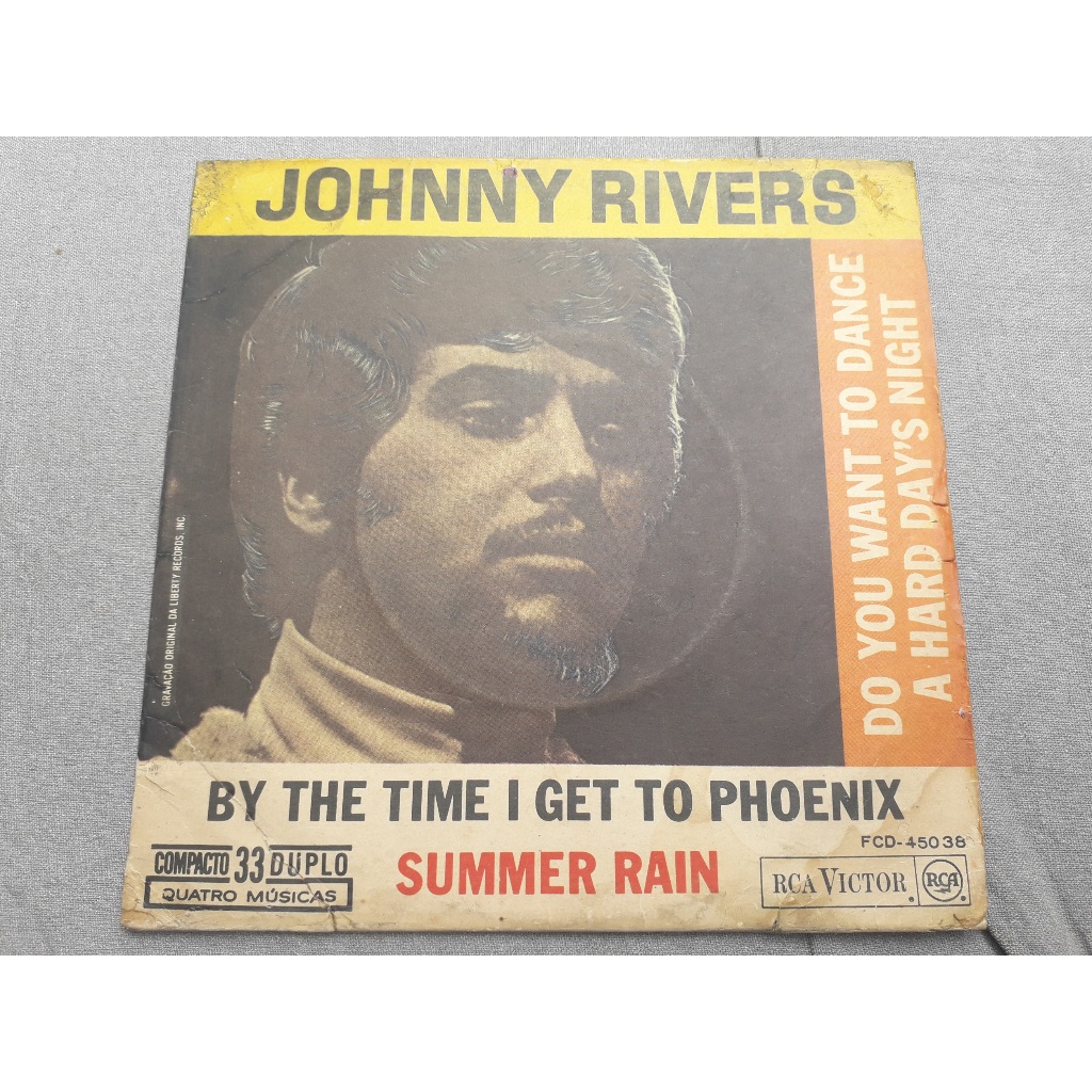 Compacto Vinil Johnny Rivers - Summer Rain | Shopee Brasil