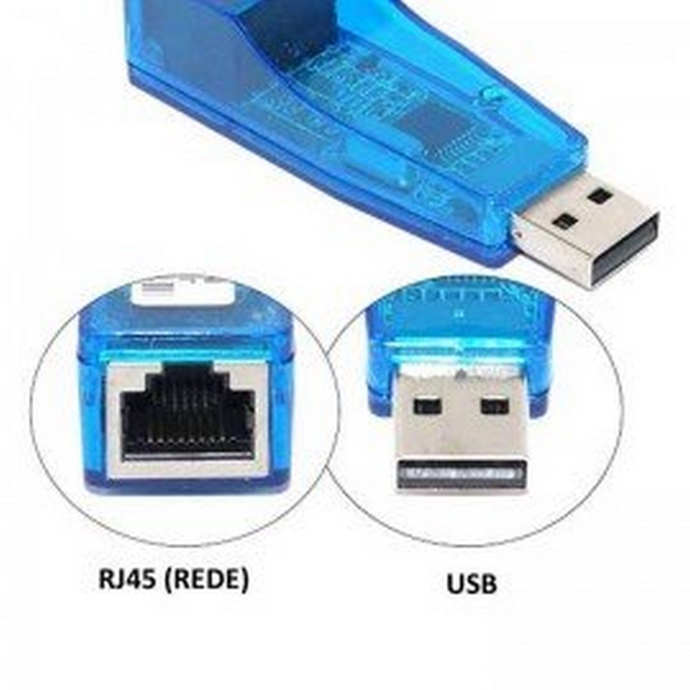 Adaptador Usb Para Rj45 Cabo De Rede Internet Pc E Notebook | Shopee Brasil