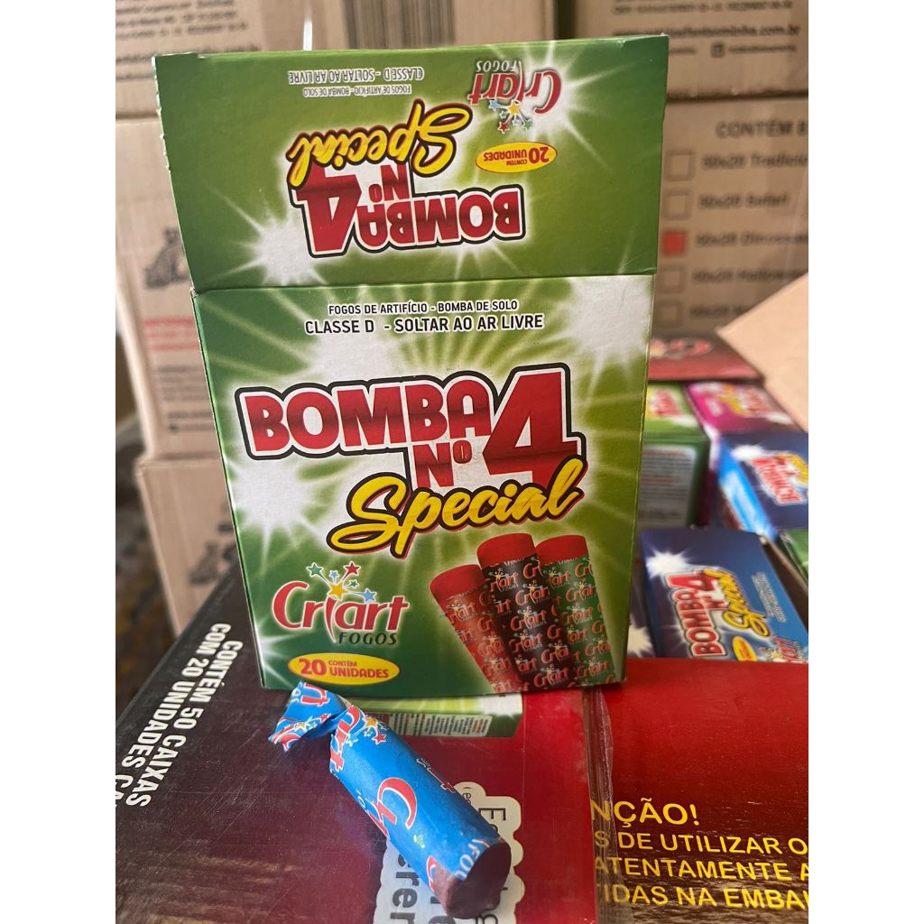 bomba 4 especial 20un | Shopee Brasil