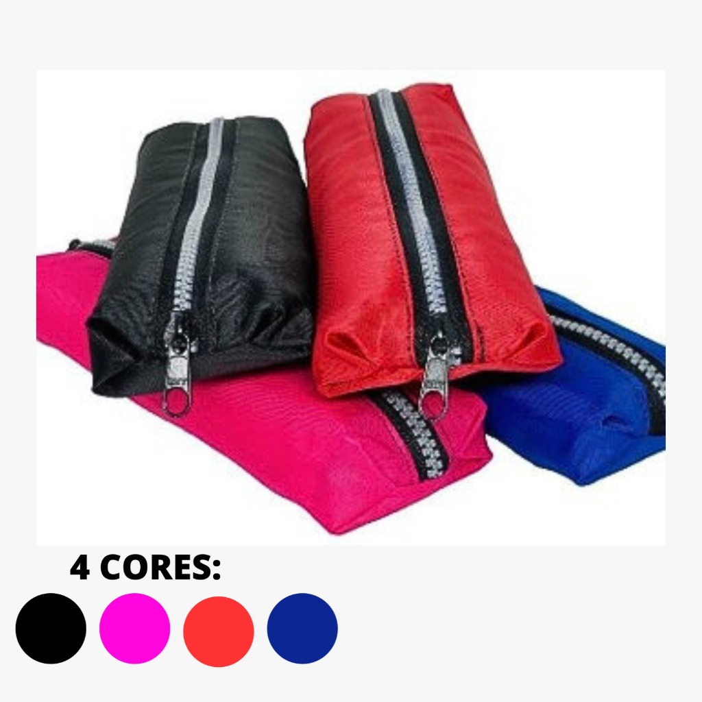Kit 100 Estojos Escolar Simples 1 Compartimento Atacado | Shopee Brasil