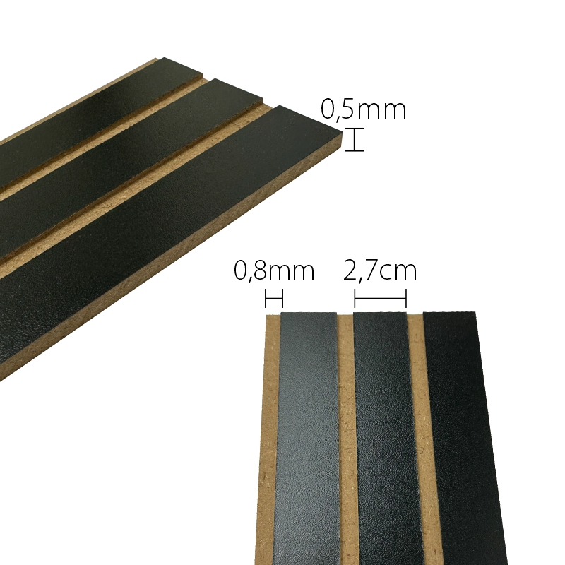 Kit 10 Revestimentos Ripados Placa Painel decorativo MDF 45x11 cm ...