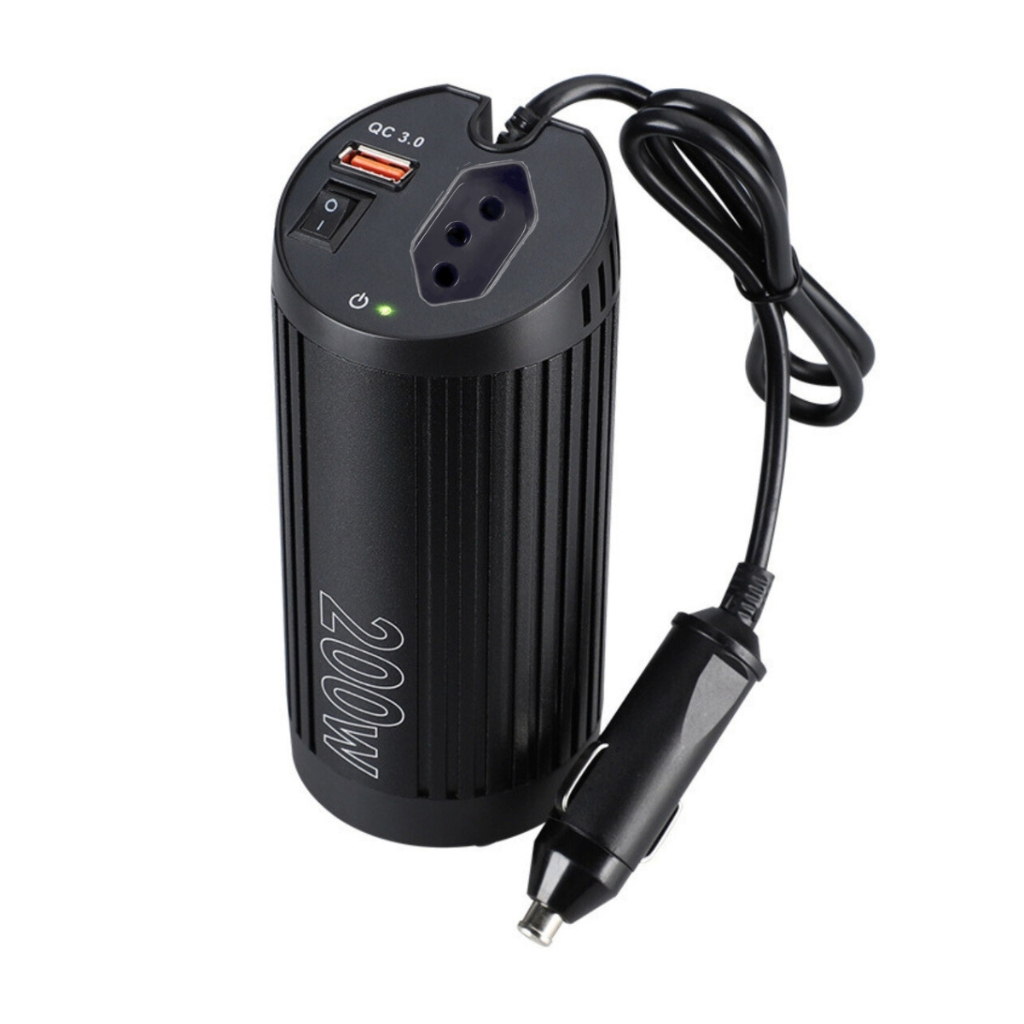 Inversor De Energia Conversor Tensão Automotivo Carro 12V 110V ou 220V 200W | Shopee Brasil