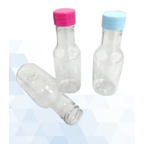 50 Mini Garrafinhas Frascos De Plástico Pet 50ml C/ Tampa colorida Para ...
