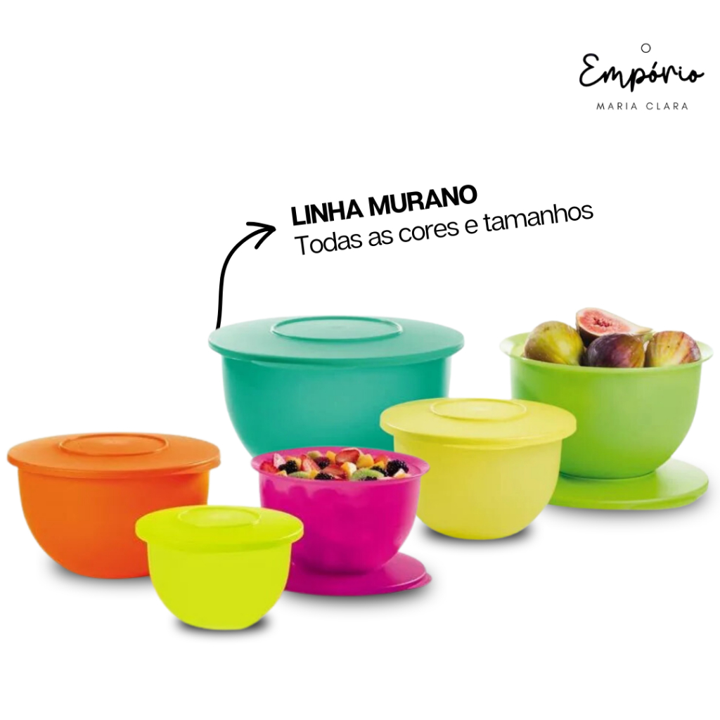 Linha Murano Tupperware | A Escolher (vários tamanhos) | Shopee Brasil