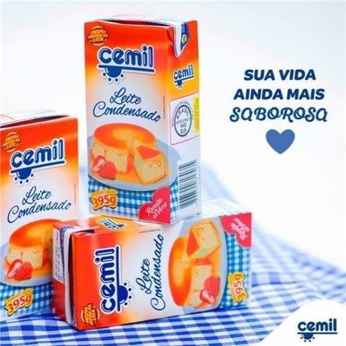 Leite Condensado Cemil Kit com 3 Unidades 395g | Shopee Brasil