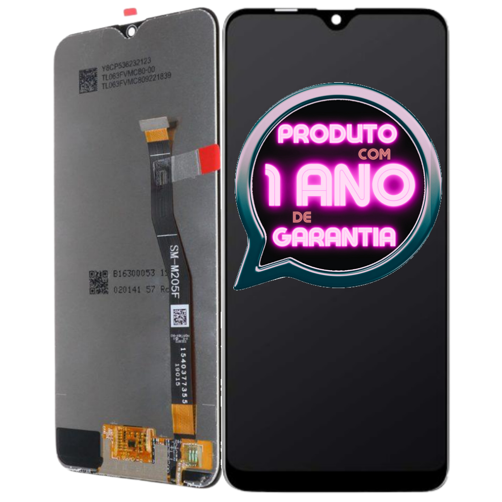 Tela Frontal Touch Display Compatível Com Galaxy M20 M205m + Lcd Full ...