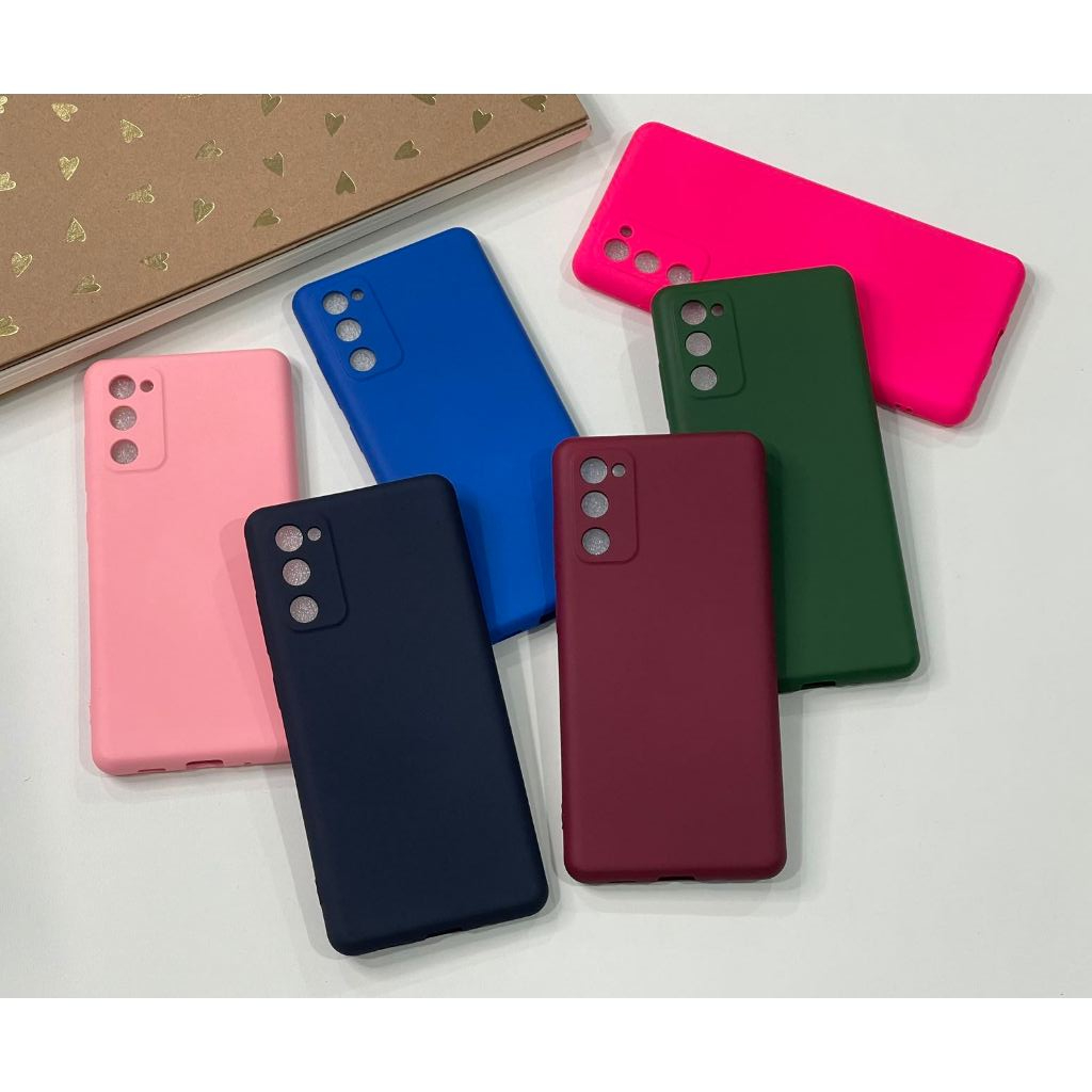 Kit Protetora Capa Capinha + Película 3D Samsung - S20 FE - Silicone Aveludado | Shopee Brasil