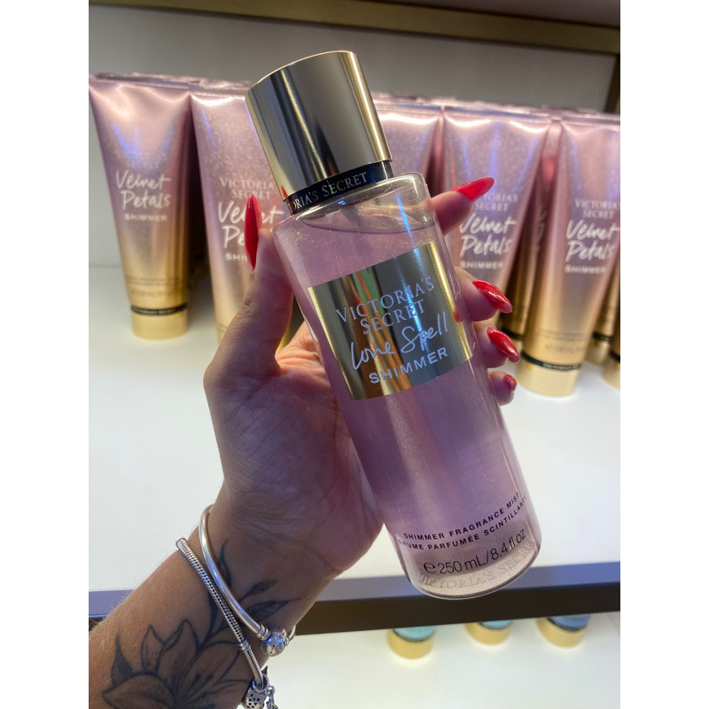 Body Splash Love Spell Shimmer - Victoria's Secret 250ML | Shopee Brasil